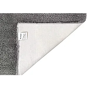 Better Trends Micro Collection Bath Mats - Soft Rug, Plush Rug, Absorbent Bath Mat, Tufted Rug, 100% Polyester Rug for Bathroom Floor, Shower & Sink Bath Mat Rug - 17" x 24" Rug, L. Gray