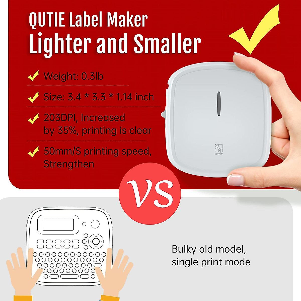 Label Makers Machine with Tape Built-in Cutter Portable Bluetooth Handheld Sticker Printer for Home Office Organization iOS Android Multiple Templates Fonts Icon Mini Inkless Labeler USB Rechargeable