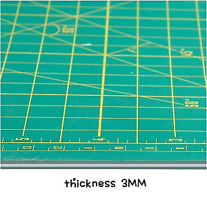 ZERRO Cutting Mat,Self Healing Rotary Mat Professional Double-Sided Thick Non-Slip Mat 12" x 9" for Quilting Sewing Crafts Projects (A4)