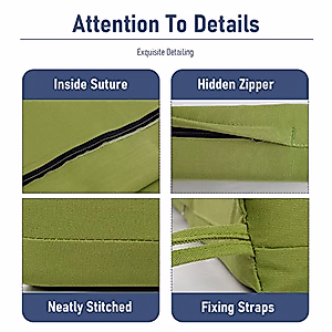 ROFIELTY Bench Cushion 30 inch, Bench Cushion for Indoor/Outdoor use Outdoor Swing Cushions, Waterproof and Durable Resistant Furniture Patio Cushion. (Green, 30×14×2.5)