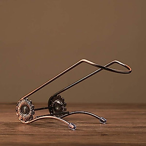 2PCS Wine Bottle Holder- Countertop Wine Rack - Wine Holder for Wine Storage - Red Bronze Metal Wine Rack - Wine Racks Countertop - Small Wine Rack - Tabletop Wine Rack