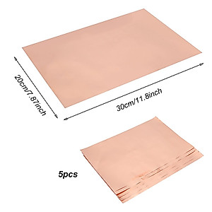 Fafeims 5pc Guitar Adhesive Copper Foil Tape Guitar Accessory for Guitar EMI Shielding Paper Circuits Electrical Repairs Grounding