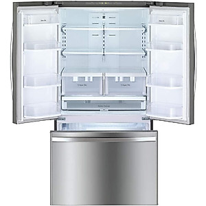 Weiting 26.1 cu.ft. Non-Dispense French Door Refrigerator with Active Finish, cu. ft, Fingerprint Resistant Stainless Steel