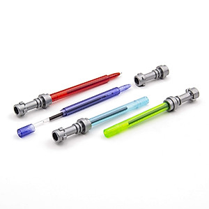 Lego Star Wars Lightsaber Gel Pen Set - 4 Pack Gel Pens (52875) - Set for Back to School, College, or Office