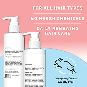 Psoriasis Honey Renewing Shampoo & Conditioner Set - Daily Treatment for Eczema, Dandruff, Dermatitis & More (8 Oz Each)