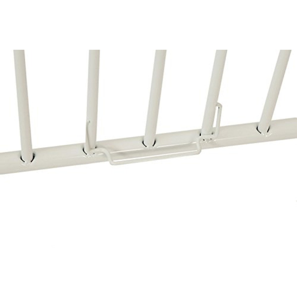 LA Baby Full Size Metal Holiday Crib, White