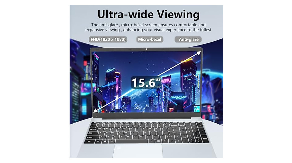 KUU Laptop Computer, 16 GB RAM 512GB SSD Gaming Laptop, Intel Celeron ...