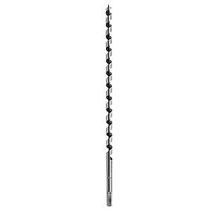 QWORK Auger Drill Bit for Wood, 1/2 Inch Diameter x 16 Inch Length, 3/8-Inch Hex Shank, Long Drill Bits