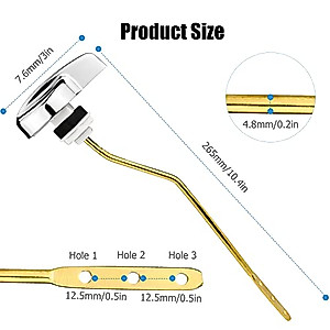 TOTO Toilet Handle Replacement Parts Kit, Universal TOTO THU068#CP Trip Lvr for St743S Side Mount Toilet Flush Tank Lever Handle for TOTO Kohler Toilet Tank, 1-Pack Copper Lever
