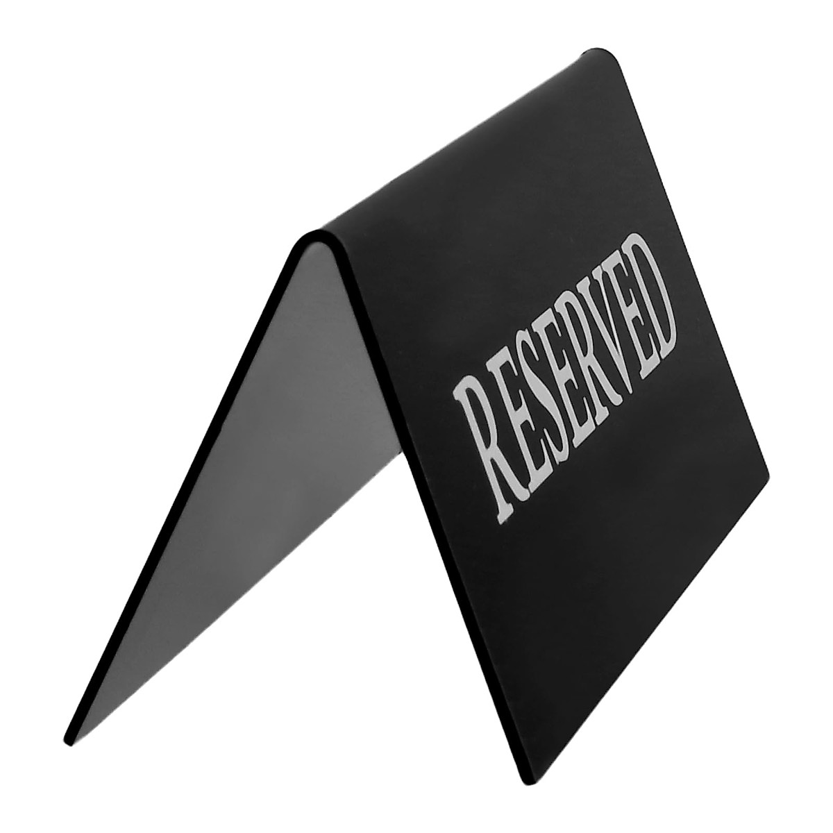 TAICHEUT 30 PCS Reserved Table Signs, Acrylic Reserved Seat Signs Double Sided Black Reserved Table Sign Reservation Table Tent Sign for Restaurants, Wedding, Meeting