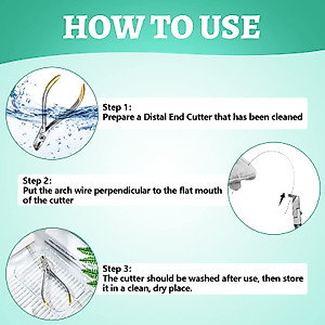 Braces Wire Cutter Hard Wire Cutter Pliers Wire Cutters Braces Stainless Steel Brace Removal Tooth Pulling Kit Tool for Cutting Titanium Alloy Archwire (Distal End Cutter, 1 Pack)