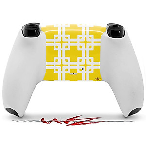 WraptorSkinz Skin Wrap compatible with Sony PS5 DualSense Controller Boxed Yellow (CONTROLLER NOT INCLUDED)