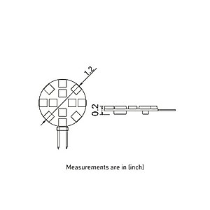 Dream lighting 12V DC LED 1.9 Watt G4 Bulb / JC10 Bi-Pin 20W Halogen Replacement for Auto, Trailer, Car, Boat Interior Kitchen Under Cabinet Lamp, Spotlight, Dimmable Cool White, Pack of 6