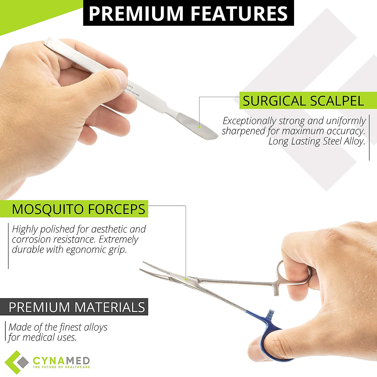 20Pcs Advanced Dissection Kit for Medical Biology & Veterinary Students- Anatomy Lab Botany Animal Frog Dissecting Kit. Stainless Steel Scalpel Knife Handle Blades - Premium Tools