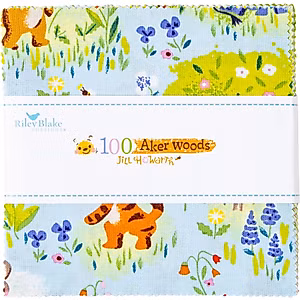 Jill Howarth 100 Aker Woods 5" Stacker 42 5-inch Squares Charm Pack Riley Blake Designs 5-15170-42