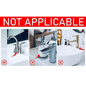 Faucet Splash Guard, Silicone Kitchen Sink Mat, Drain Protector, Countertop Drain, Sink Splash Guard Behind Faucet, Kitchen Sink Accessories, Bathroom Faucet Water Catcher Mat