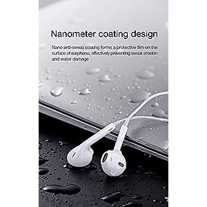 AUNC 2 Pack [Apple MFi Certified] Earbuds Wired Headphones with 3.5mm Plug Built-in Microphone Remote to Control Music,Phone Calls,Volume,Compatible with iPhone,iPad,iPod,PC,Android, White