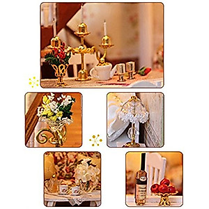 Flever® Dollhouse Miniature DIY House Kit Manual Creative with Furniture for Romantic Artwork Gift-Great Villa (Fairy Homeland)