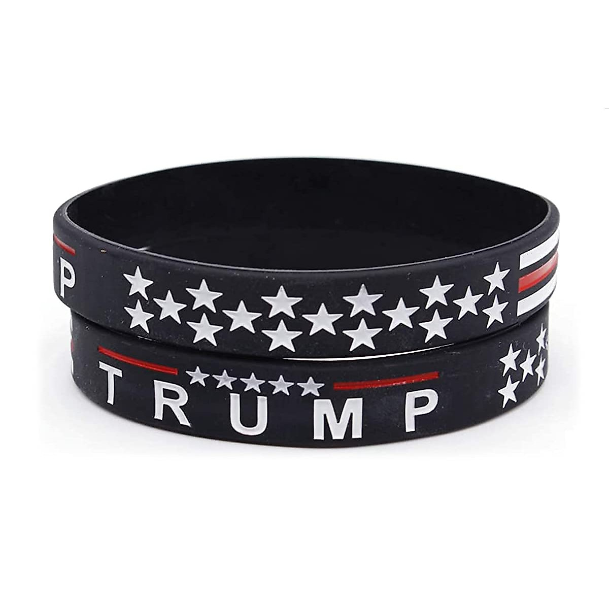 Yangmics Direct Trump NEEDS SUPPORT - 4 Trump Take America Back for President 2024 Silicone Bracelets - Inspirational Motivational Wristbands - Adults Unisex Gifts for Men Women