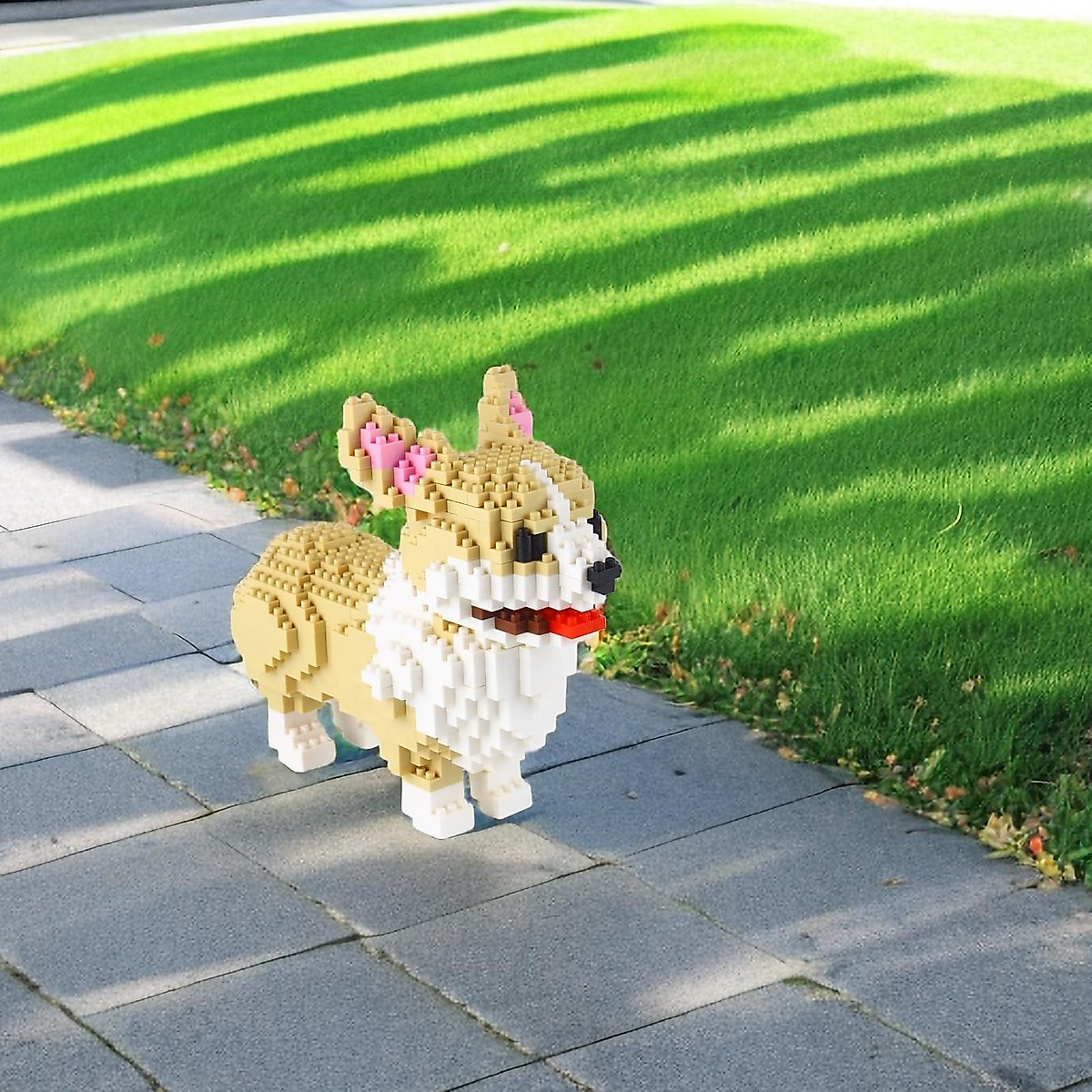 Larcele Micro Dog Building Blocks Pet Mini Building Toy Bricks,950 Pieces KLJM-02 (Welsh Corgi)