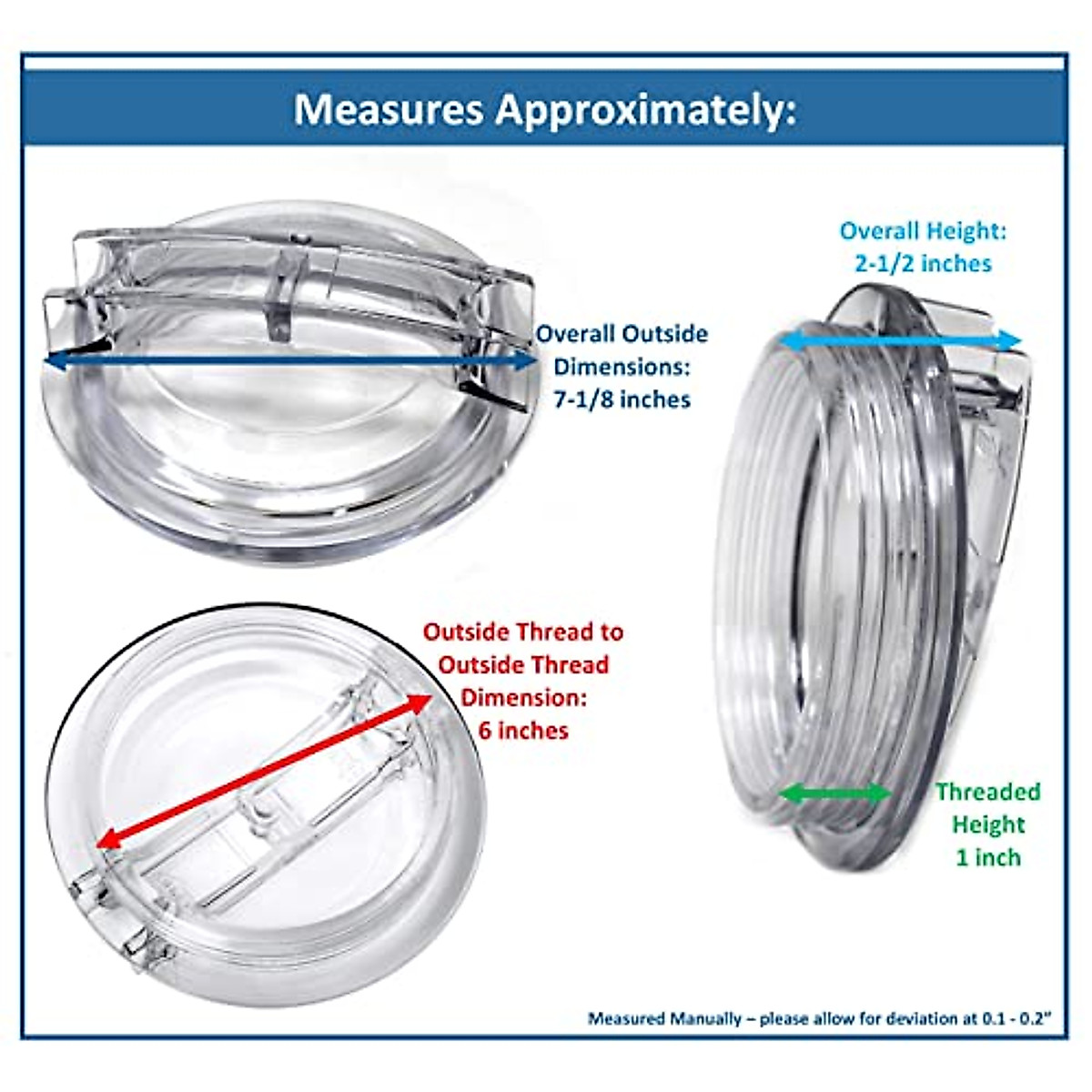 New JSP Pool Pump Replacement Threaded Lid Compatible with Hayward Super II 2 SPX3100D