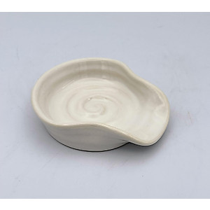 Coffee Spoon Rest, Teaspoon Rest (white)