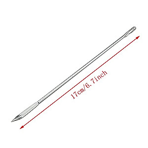 DGBRSM 6pcs Stainless Steel Poultry Cooking Needles for Securing Stuffed Turkey, Chicken, Roasts and Rolled Meats Supplies