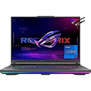 ASUS Laptop Gamer ROG Strix G16 (2023), 16:10 FHD 165 Hz, 13th Gen Intel Core i7-13650HX, GeForce RTX 4060(140W); DDR5 RAM, MUX, Wi-Fi 6E, Windows 11,w/HDMI (32GB RAM | 2TB PCIe SSD)