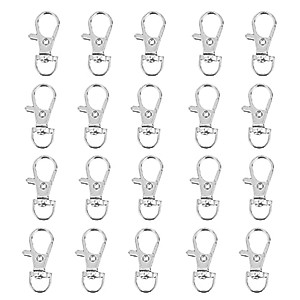 PATKAW 40Pcs Bird Cage Locks Metal Pet Cage Door Lock Birds Cage Hook Clip Anti- Escape Bird Cage Door Buckle Lock Claw Trigger Snap Hook for Birds Small Dogs Cats