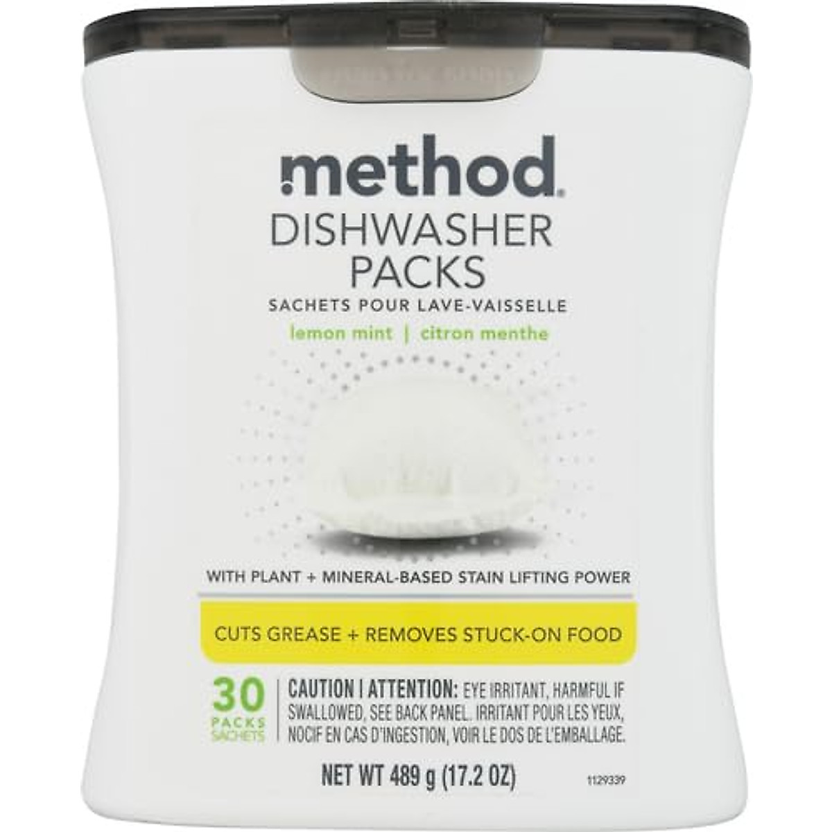 Method Dishwasher Detergent Packs, Lemon Mint, 30 count