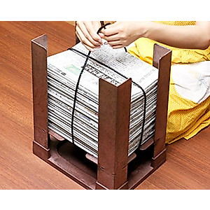 Homey Plastic Industrial Newspaper Raised Wood Carving