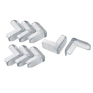 uxcell Furniture Glass Table Desk Cupboard Corner Guards Clear Cushion Cover Protector Bumper 8pcs