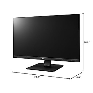 LG 27” 27BK750Y-B Class (27” Diagonal) 1920x1080 5M: 1 16: 9 DVI-D HDMI DP USB Black IPS Multi-Tasking Monitor