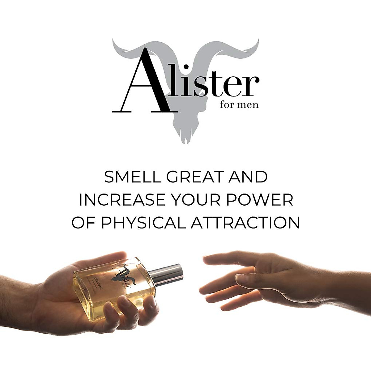 Alister For Men Cologne Plant-Based Pheroboost Infused Fragrance with Clary Sage, Lavendar Blossoms + Cedarwood - Vegan, Cruelty-Free, Sulfate-Free, Paraben-Free - 4 oz