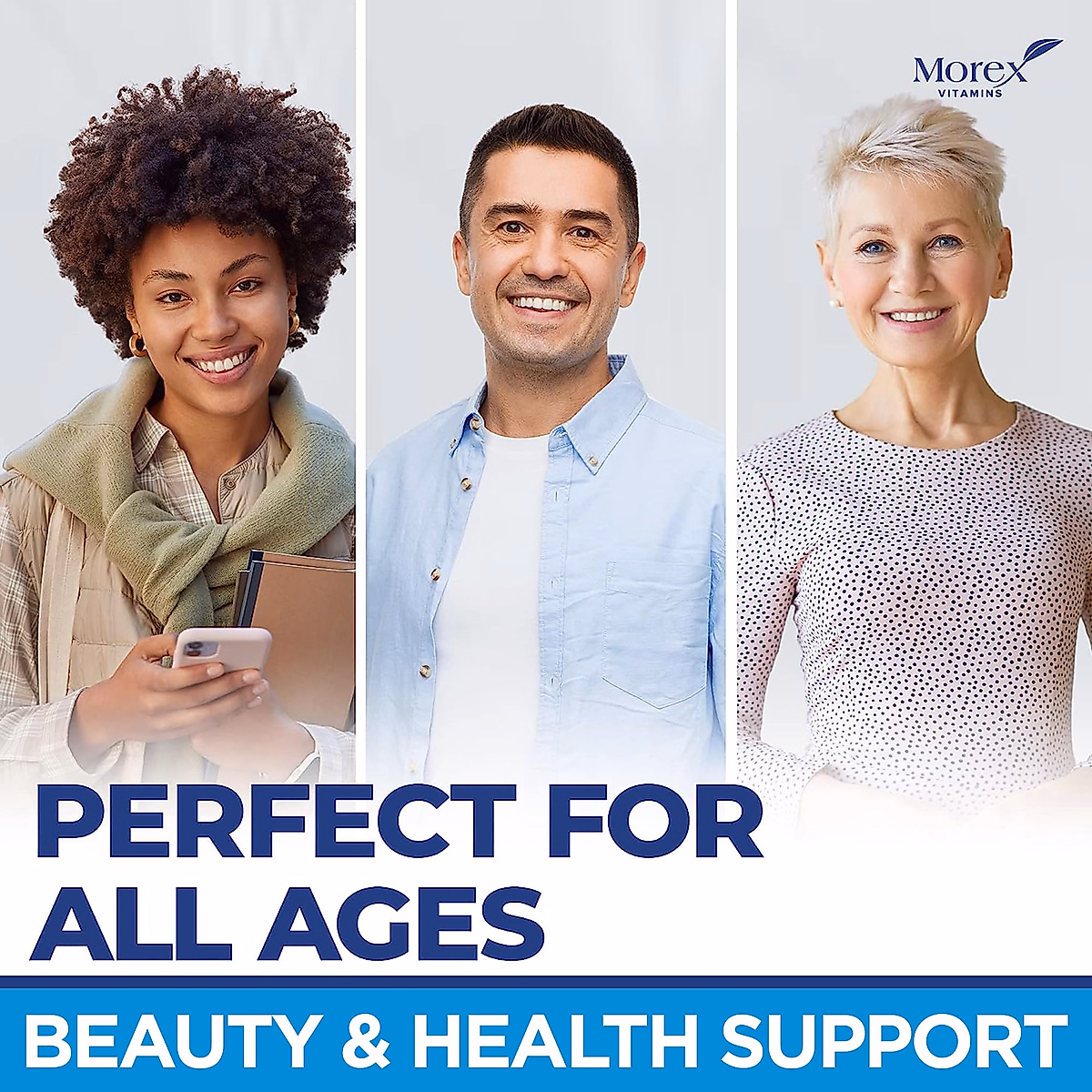 Hair Vitamins Natural Gummies - Biotin Multivitamin for Hair, Skin & Nails with Collagen & Keratin - Anti Aging Collagen Gummy Vitamins for Men & Women - Hair & Nail Growth Gummies - 60psc