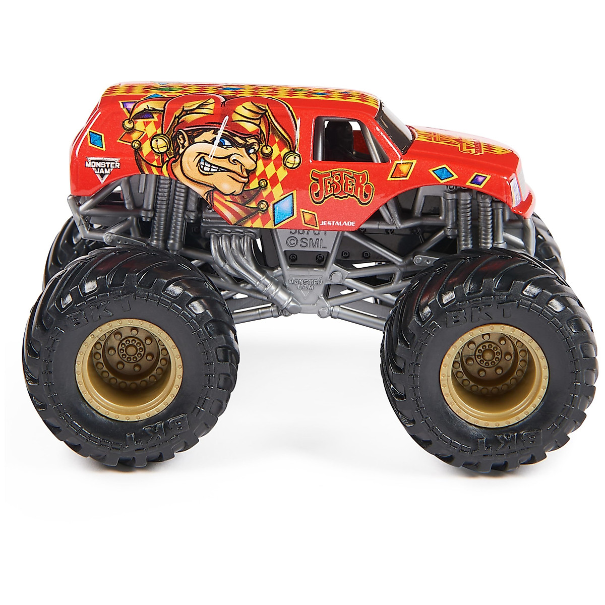 Monster Jam, Official Lucas Stabilizer Vs. Jester Die-Cast Monster Trucks, 1:64 Scale, Kids Toys for Boys Ages 3 and up