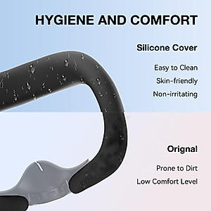 APEXINNO VR Silicone Face Pad Cover and Anti-Leakage Nose Pad for Meta Quest 3 Original Headset Accessories, VR Face Cushion and Light Blocker for Oculus Quest 3 Headset (Black)