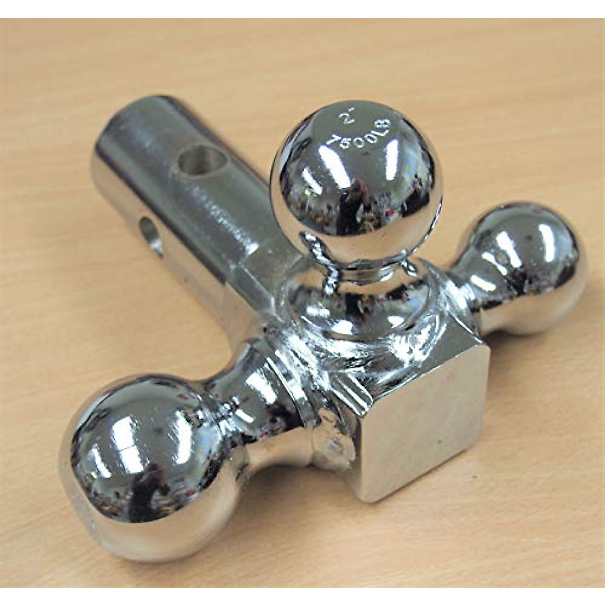 EAGLEKING Triple Ball Tri-Ball Swivel Adjustable Trailer Drop Tow Hitch Mount 2" Receiver