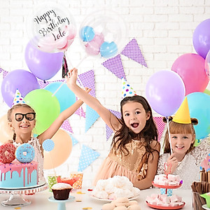 RUBFAC 35pcs Bobo Balloon Sticks with Cups Clear Big Balloon Holders Without Connector 16inch Long for Birthday Party Graduation Wedding Decorations