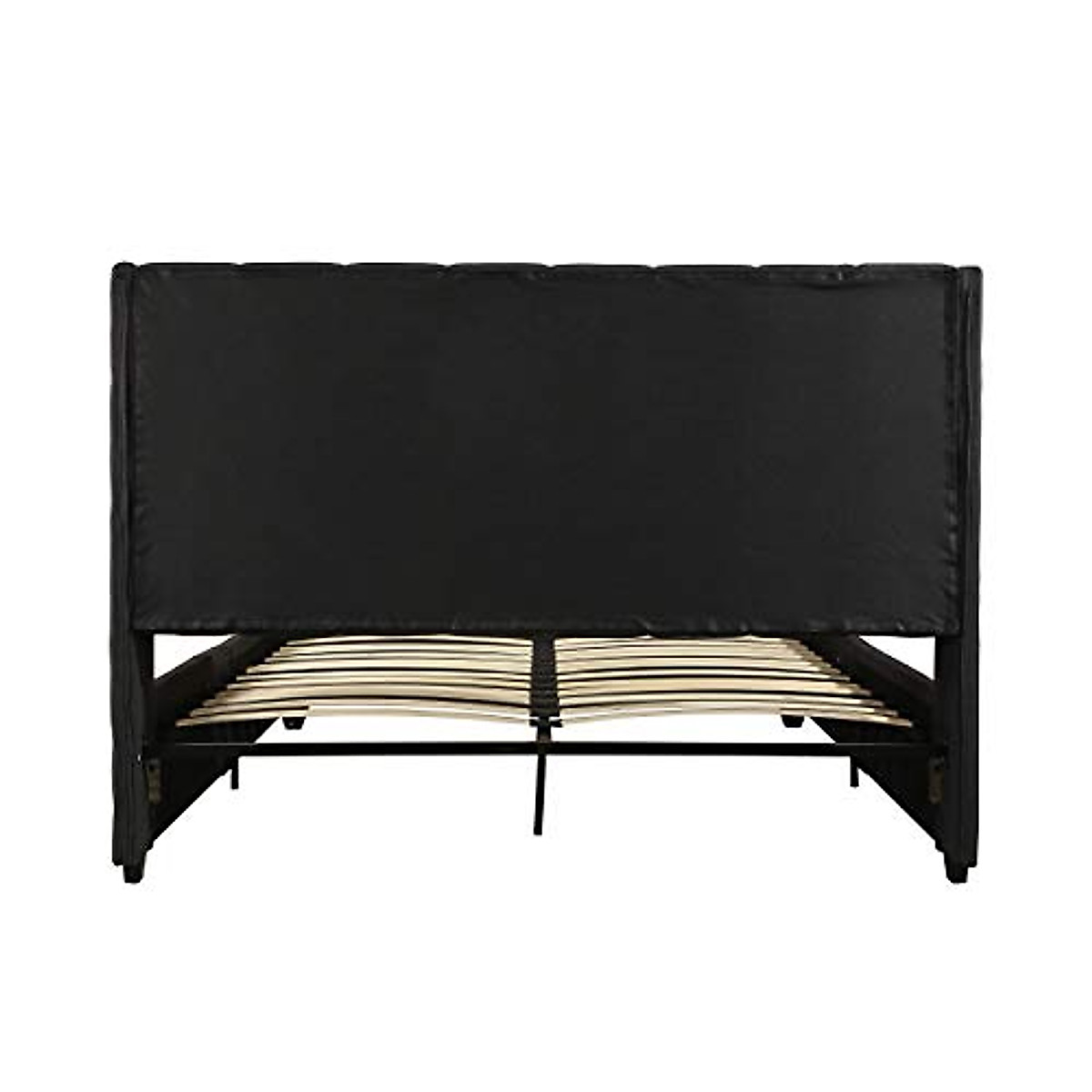 Christopher Knight Home Riley Fully-Upholstered Bed Frame-Queen-Size-Traditional-Black