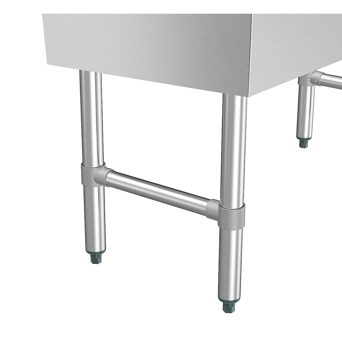 KoolMore 38 in. Three-Compartment Commercial Bar Sink with 3 in. Backsplash and Faucet, NSF Certified in Stainless Steel (SBR3B38-320)