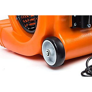 Generic 3-Speed Air Mover 1.3HP 5000 CFM Powerful Floor Blower Carpet Dryers Janitoral Floor Dryer with Telescopic Handle, Wheels