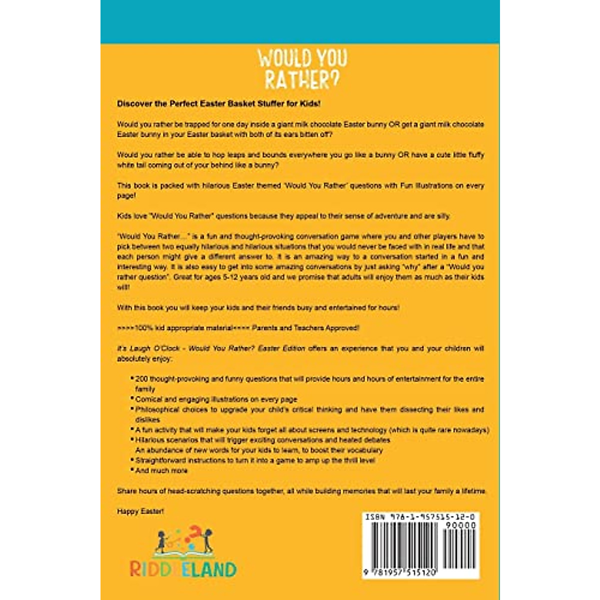 It's Laugh O'Clock: Would You Rather? Easter Edition: A Hilarious and Interactive Question and Answer Book for Boys and Girls: Basket Stuffer Ideas For Kids (Fun Easter Books For Kids)