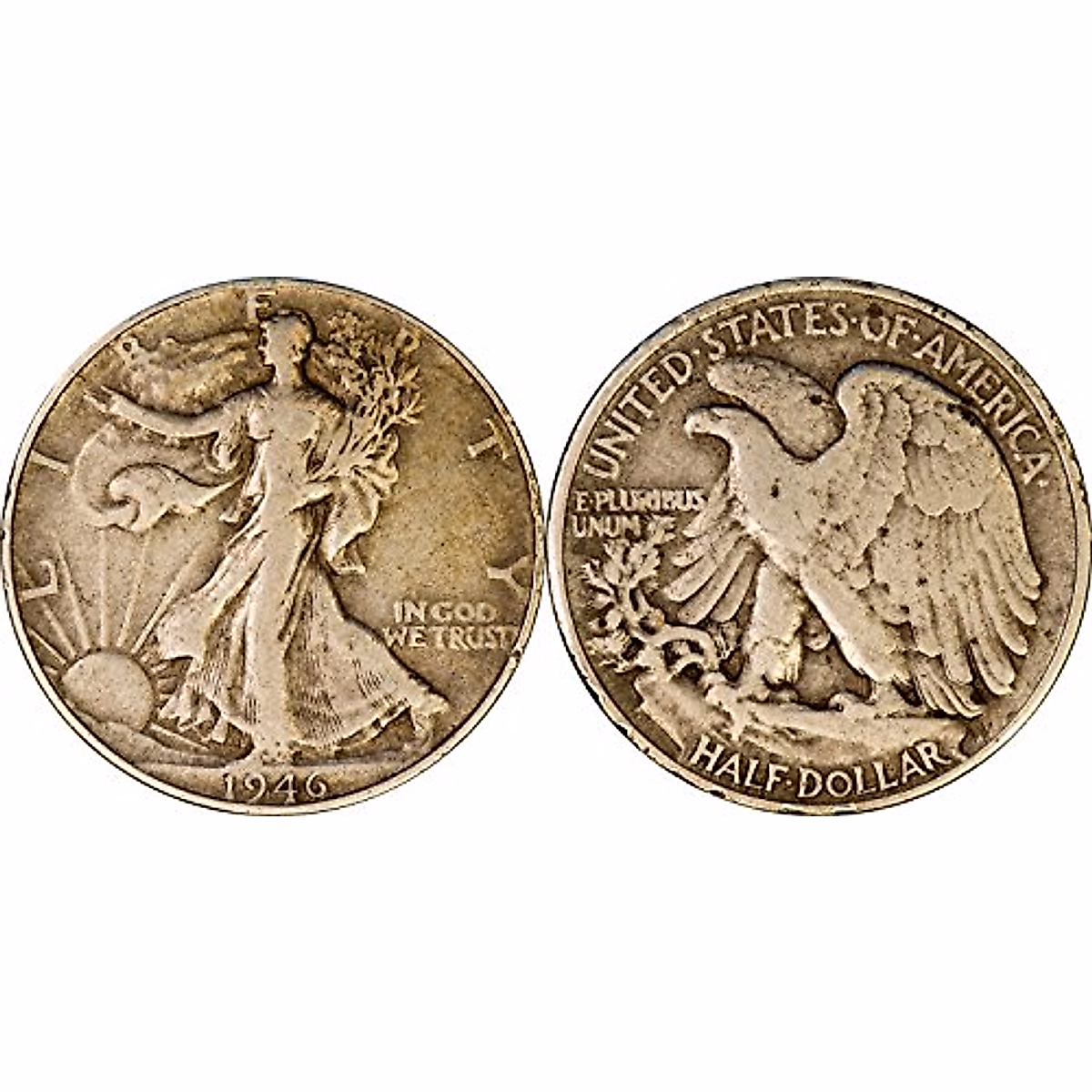 1920 to 1947 PDS Walking Liberty Half Dollar - 90% Silver - (1/2) US Mint - Grades Fine or better