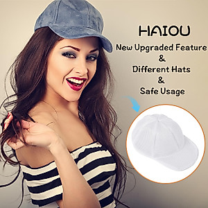 Haiou Hat Washer Cage Baseball Cap Washing Cage Hat Washer for Washing Machine - Keep Your Caps in Shape While Washing and Drying - Ideal for Adults and Kids Ball caps, White