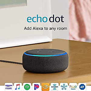 Certified Refurbished Echo Dot (3rd Gen) - Smart speaker with Alexa - Charcoal