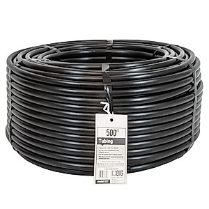 DIG B37 B 37 1/2" Poly Drip Tubing, 500', Black