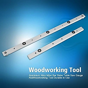 FTVOGUE Aluminium Alloy Miter Bar Slider Table Saw Miter Gauge Rod Wood Woodworking Tool (450mm/17.71inch)