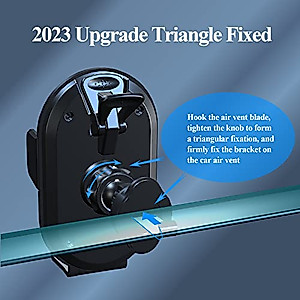 Ronnaquetta 360 Rotation Car Phone Holder, Quick Release, Adjustable, Compatible with 99% Phones, Black