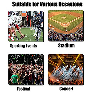 Crosstime Clear Backpack Stadium Approved 12x6x12 Clear Stadium Bag for Concert Sport Events Games Festival